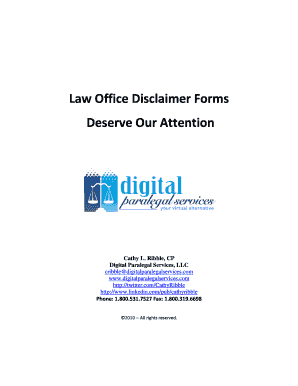 Fillable Online Law Office Disclaimer Forms Deserve Our Attention Fax ...