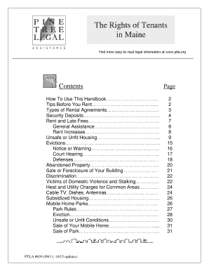 Fillable Online The Rights of Tenants Fax Email Print - pdfFiller