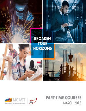 Fillable Online shortcourses mcast edu We are happy to present to you ...