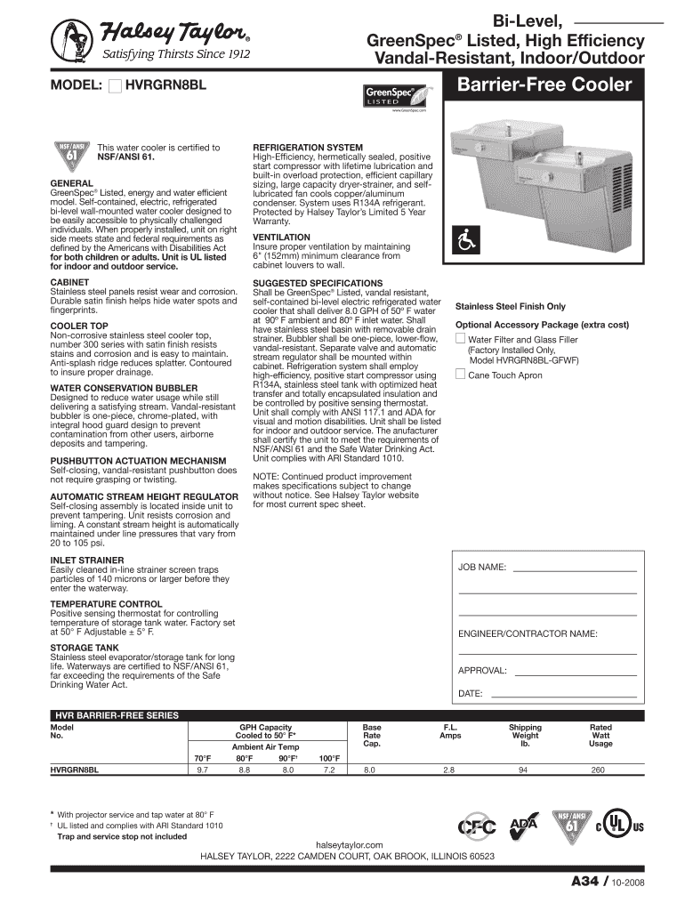 Fillable Online Bi-Level, GreenSpec Listed, High Efficiency Vandal ...