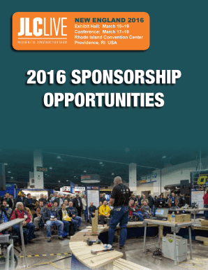 Fillable Online Sponsorship Brochure (PDF) Fax Email Print - pdfFiller