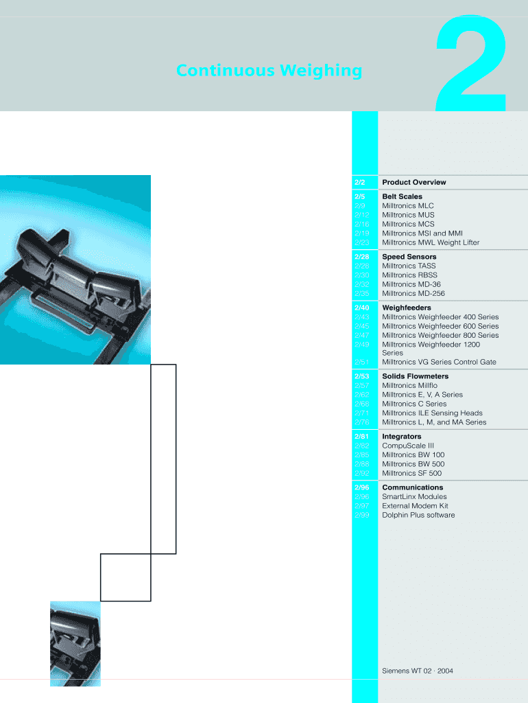 Fillable Online Continuous Weighing Fax Email Print - pdfFiller