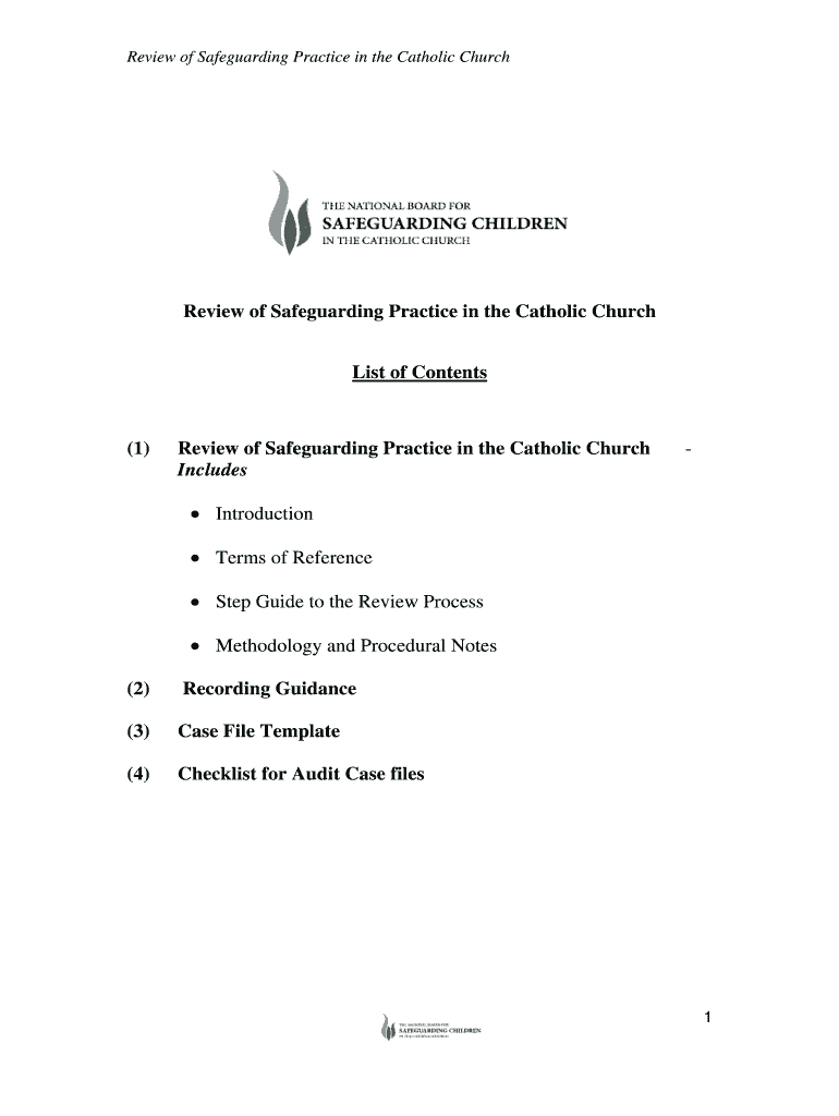 Fillable Online safeguarding Step by Step Guide to the NBSCCC Review ...