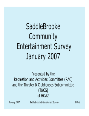Fillable Online Entertainment Survey Fax Email Print - pdfFiller
