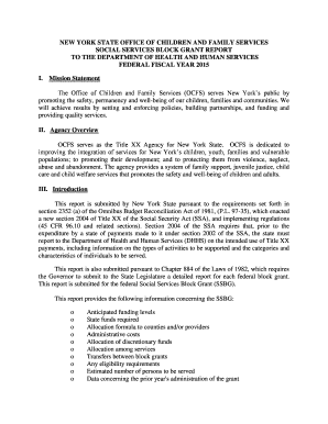 Fillable Online ocfs ny NEW YORK STATE OFFICE OF bCHILDRENb AND ...