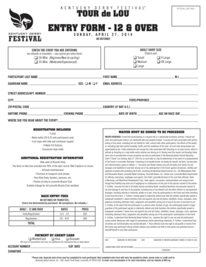 Fillable Online discover kdf ENTRY FORM - 12 & OVER - KDF Discover ...