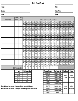 Fillable Online Pitcher Name Fax Email Print - pdfFiller