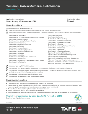 Fillable Online Zonta Club of Hunter Newcastle TAFE NSW Scholarship ...