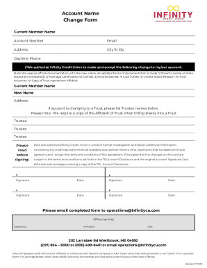 Fillable Online Share Draft Authorization Form - Infinity Federal Credit Union Fax Email Print ...
