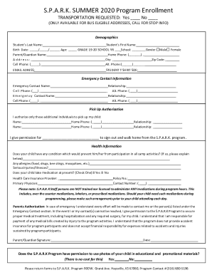 Fillable Online Registration Form - Student Bus Transportation - NET Fax Email Print - pdfFiller