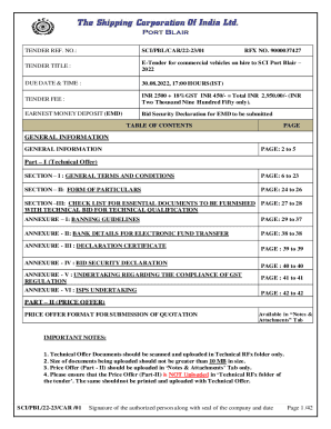 Fillable Online E-Tender Notice for Hiring of Vehicles on Monthly Basis ...