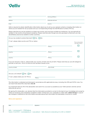 Fillable Online self-certification declaration form for an entity - ABI ...
