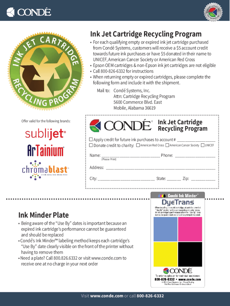 Fillable Online 4 Simple Ways to Recycle Your Old Printer Cartridges ...