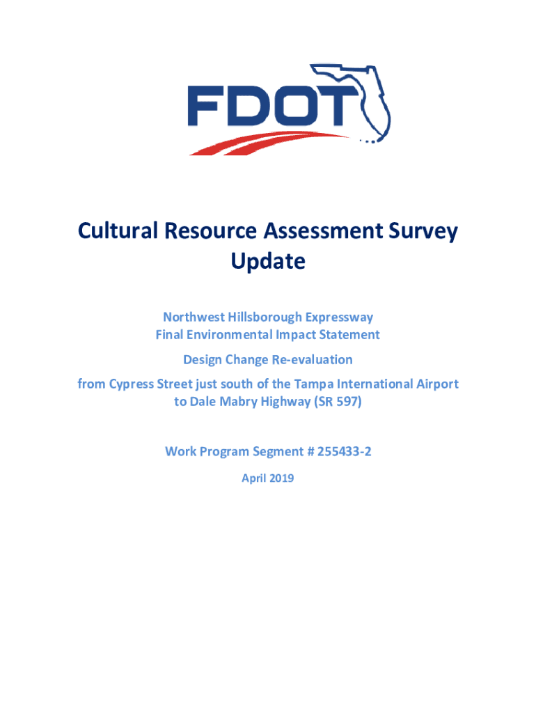 Fillable Online Florida Department of Transportation - Tampa Bay Next ...