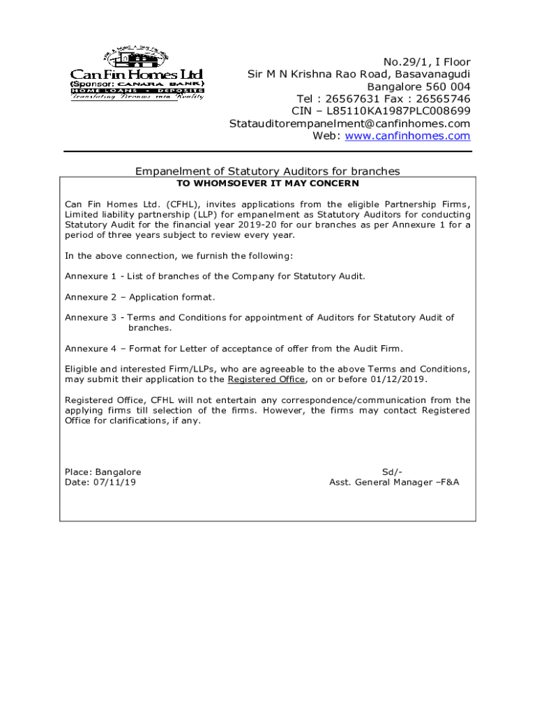 Fillable Online Website-Appointment-of-Statutory-Auditors-fees.pdf Fax ...
