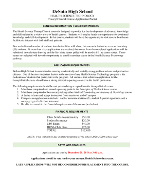 Fillable Online Health Science Theory/Clinical Rotations Course Syllabus Fax Email Print - pdfFiller