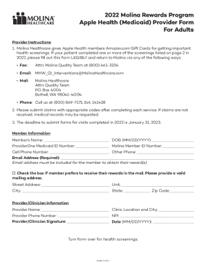 Fillable Online Molina healthcare authorization form - Fuchs im Wald ...