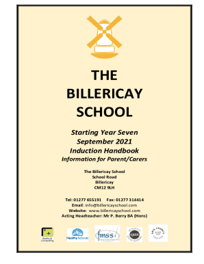 Fillable Online Starting Year 7 Information for Students & Parents ...