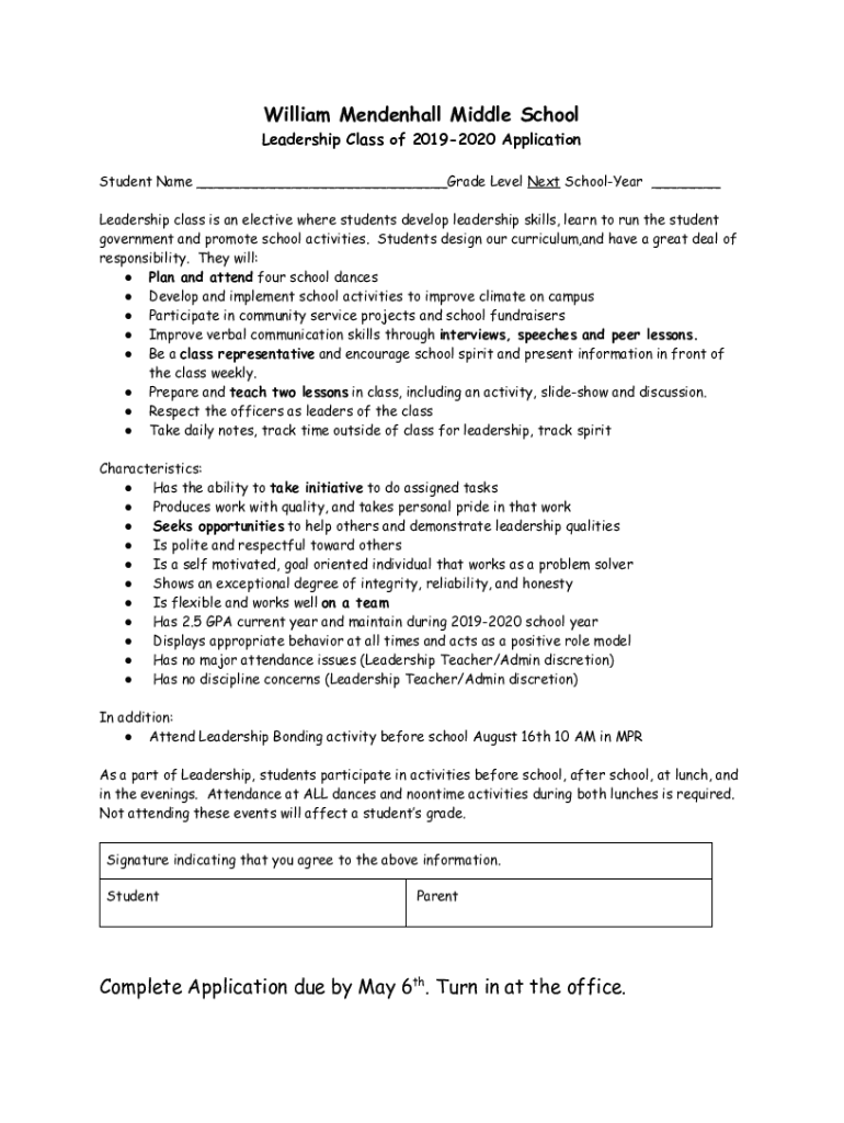 Fillable Online William Mendenhall Middle School - Livermore ...