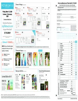 Fillable Online School Picture Day - Holy Family Fax Email Print ...