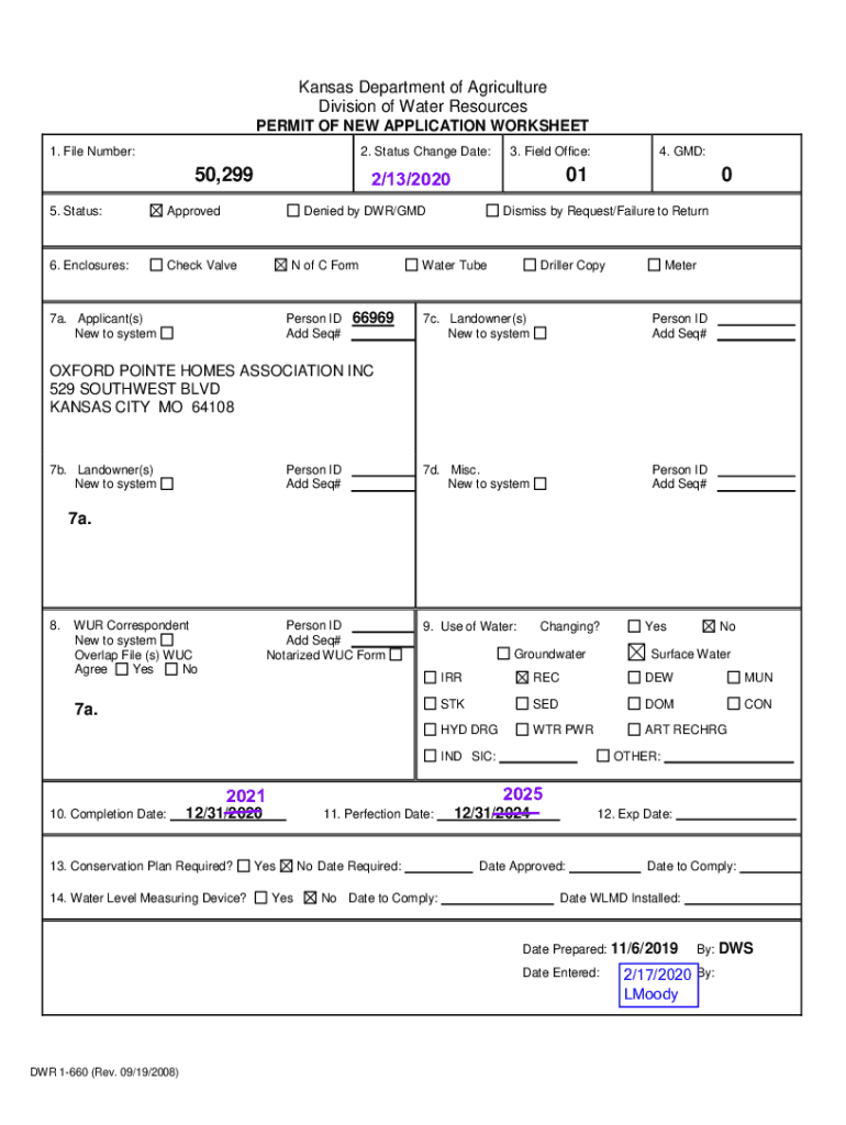 Fillable Online PERMIT OF NEW APPLICATION WORKSHEET Fax Email Print - pdfFiller