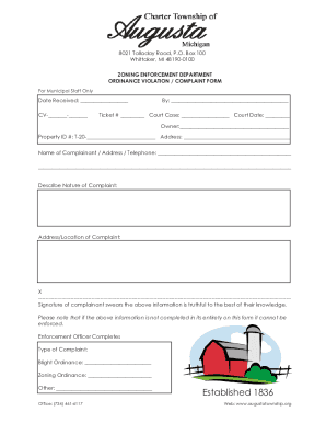 Fillable Online Complaint Form Information Sheet for Reporting Building ...