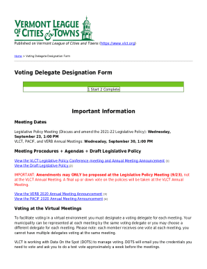 Fillable Online Voting Delegate Designation Form Fax Email Print - pdfFiller