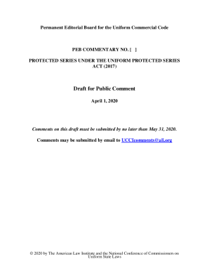 Fillable Online Protected Series Under the Uniform Protected Series Act ...