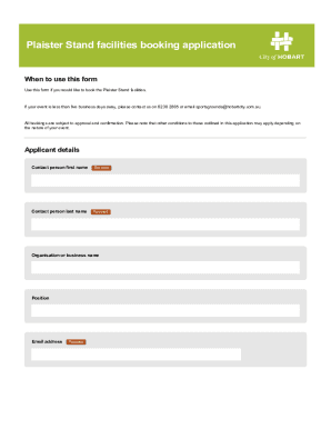 Fillable Online Facility/Field Booking Request Form - City of Port ...