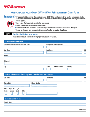 Fillable Online GEHA COVID-19 Test Reimbursement Claim Form Fax Email ...
