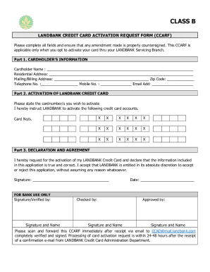 Fillable Online Get Landbank Credit Card Application Form Fax Email ...