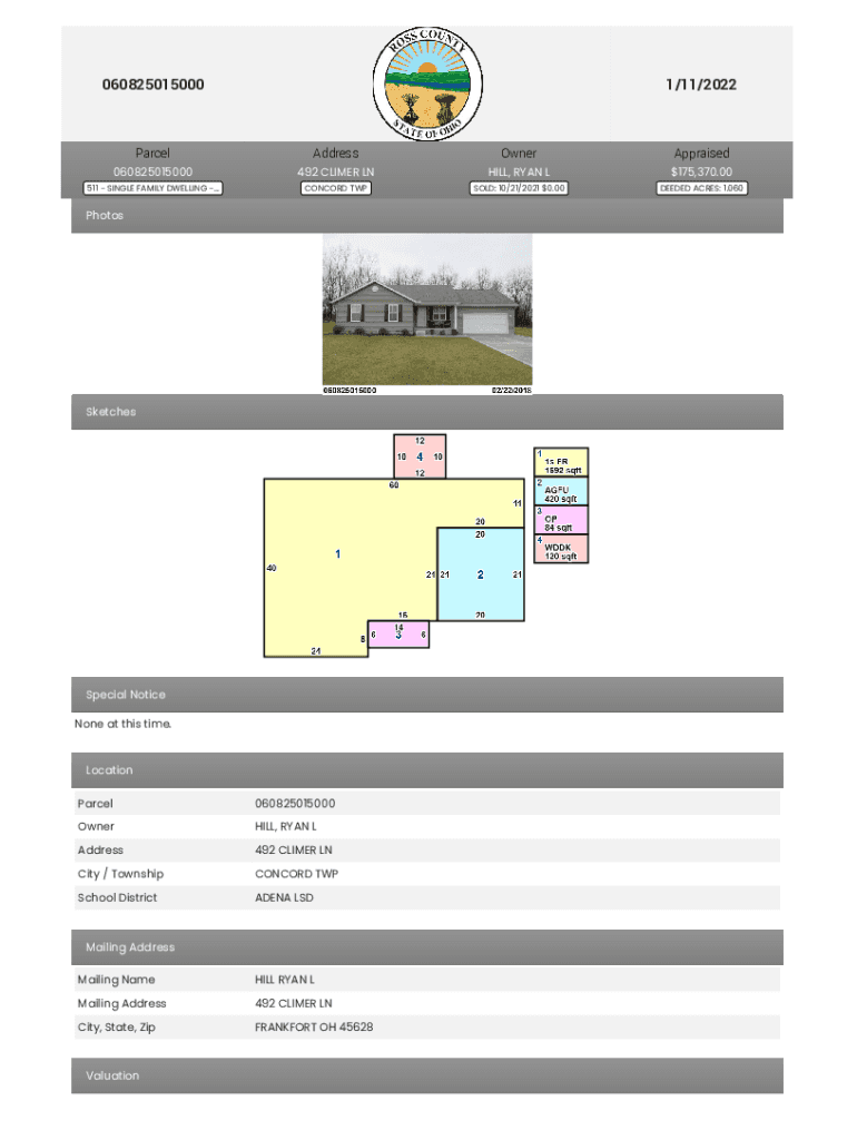 Fillable Online 492 CLIMER LN Fax Email Print - pdfFiller