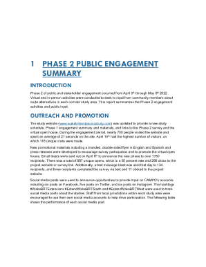 Fillable Online AASHTO Public Involvement Peer Exchange Summary Report ...