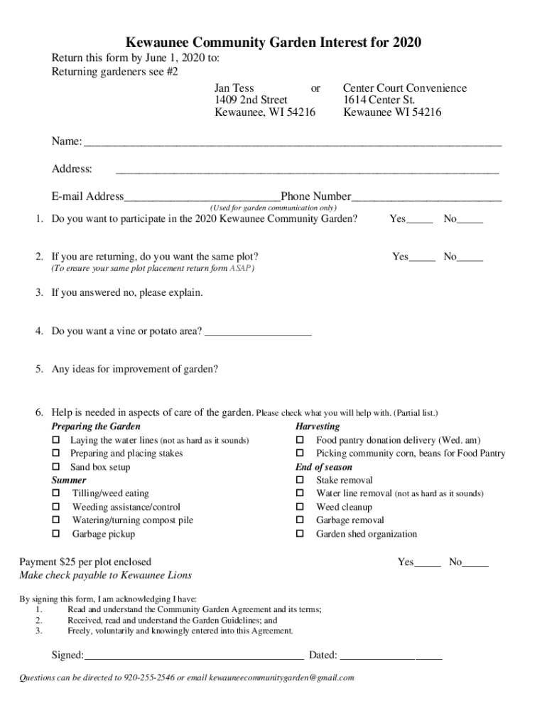 Fillable Online In Seattle's CHAZ, a community garden takes ...