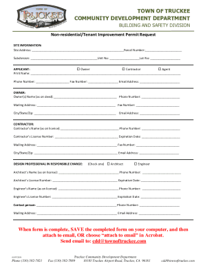 Fillable Online Non-Residential Permit Request Form Fax Email Print ...