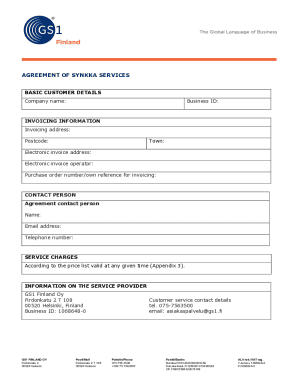 Fillable Online Synkka service agreement for recipient customers1.12.2020.docx Fax Email Print ...
