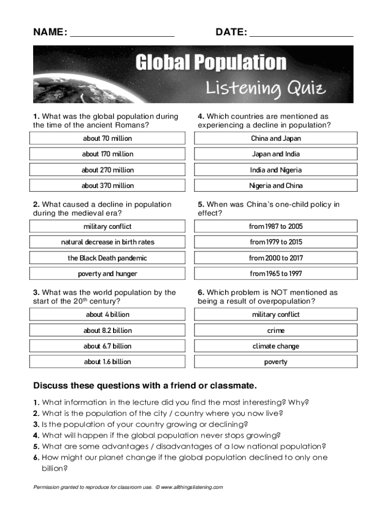Fillable Online World Population Day - the United Nations Fax Email ...