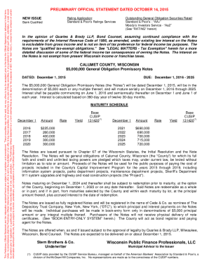 Fillable Online Official Statement 2015 Fax Email Print - pdfFiller