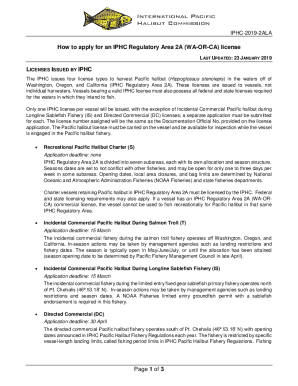 Fillable Online Page 1 of 3 How to apply for an IPHC Regulatory Area 2A ...