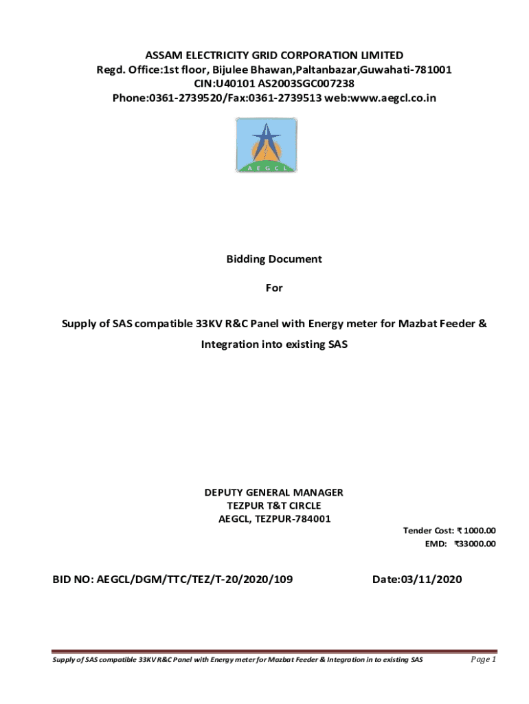 Fillable Online Assam Electricity Grid Corporation Ltd - Fax Email ...