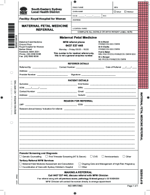Fillable Online LLUHS Maternal-Fetal Medicine FAX Referral Form ... Fax ...