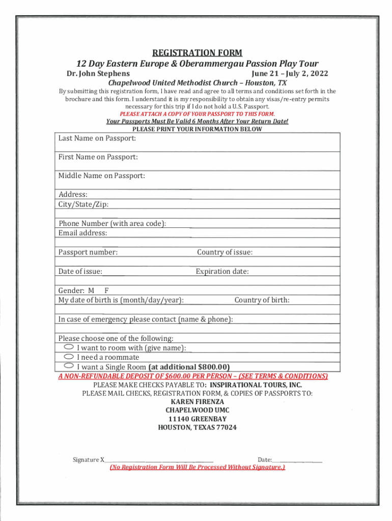 Fillable Online Registration form for the Central and Eastern European ... Fax Email Print ...