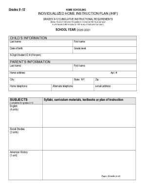 Fillable Online IHIP Form 9-12 Fax Email Print - pdfFiller