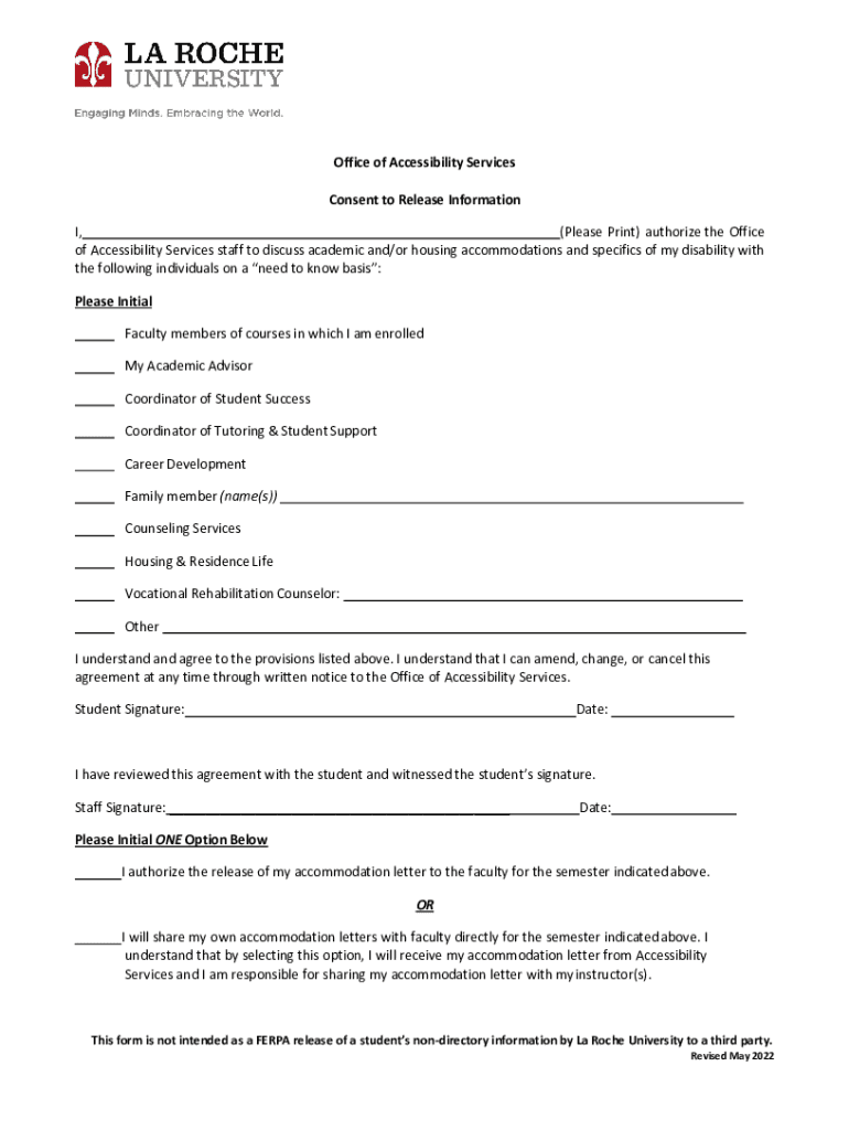 Fillable Online Accommodations Request Process - Brenau Intranet Fax Email Print - pdfFiller