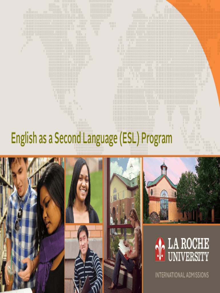 Fillable Online English as a second language esl Program - La Roche College ... Fax Email Print ...
