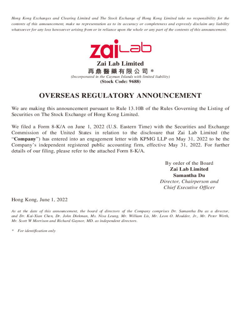 Fillable Online 361730 (Zai Lab) Eng.indd Fax Email Print - pdfFiller