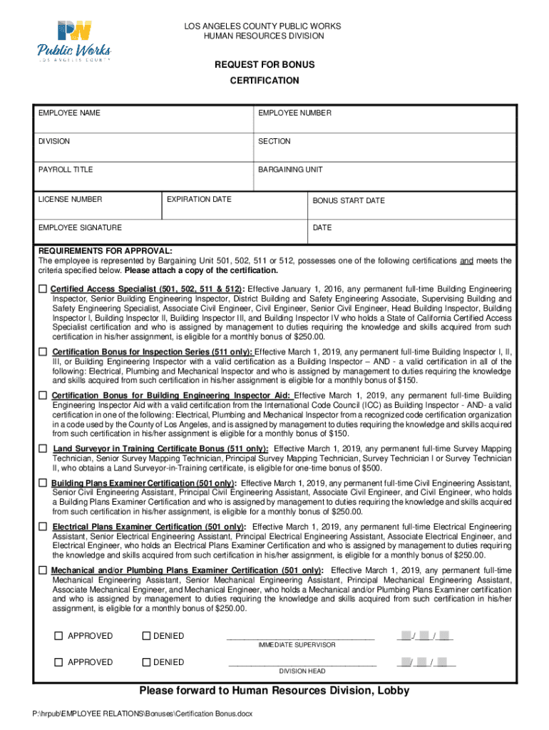 Fillable Online Human Resources Management - Cal State LA Fax Email ...