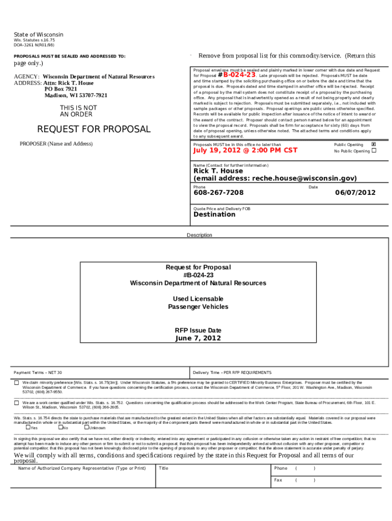 State Bureau of Procurement Vendors' Guide - WI-DOA Doc Template ...