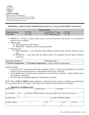 Fillable Online Imperial County Recorder - Fill Online, Printable, Fillable, Blank Fax Email ...