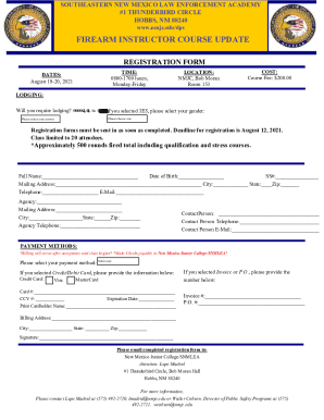 Fillable Online South Eastern New Mexico Law Enforcement Academy Video ...